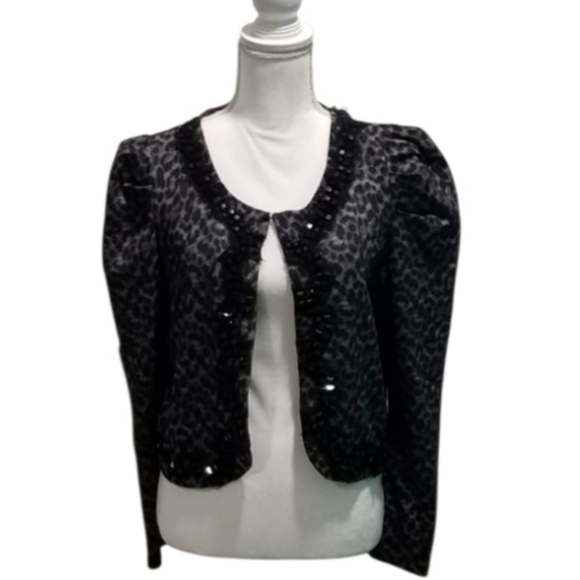Audrey Ann | Sweaters | Audrey Ann Vintage Y2k Animal Print Sequin ...